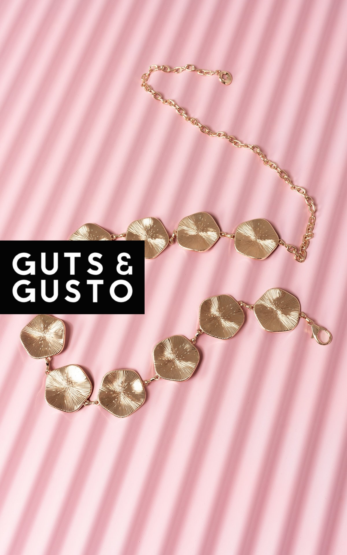 Metal belt - Gold | Guts & Gusto | GUTSGUSTO.COM