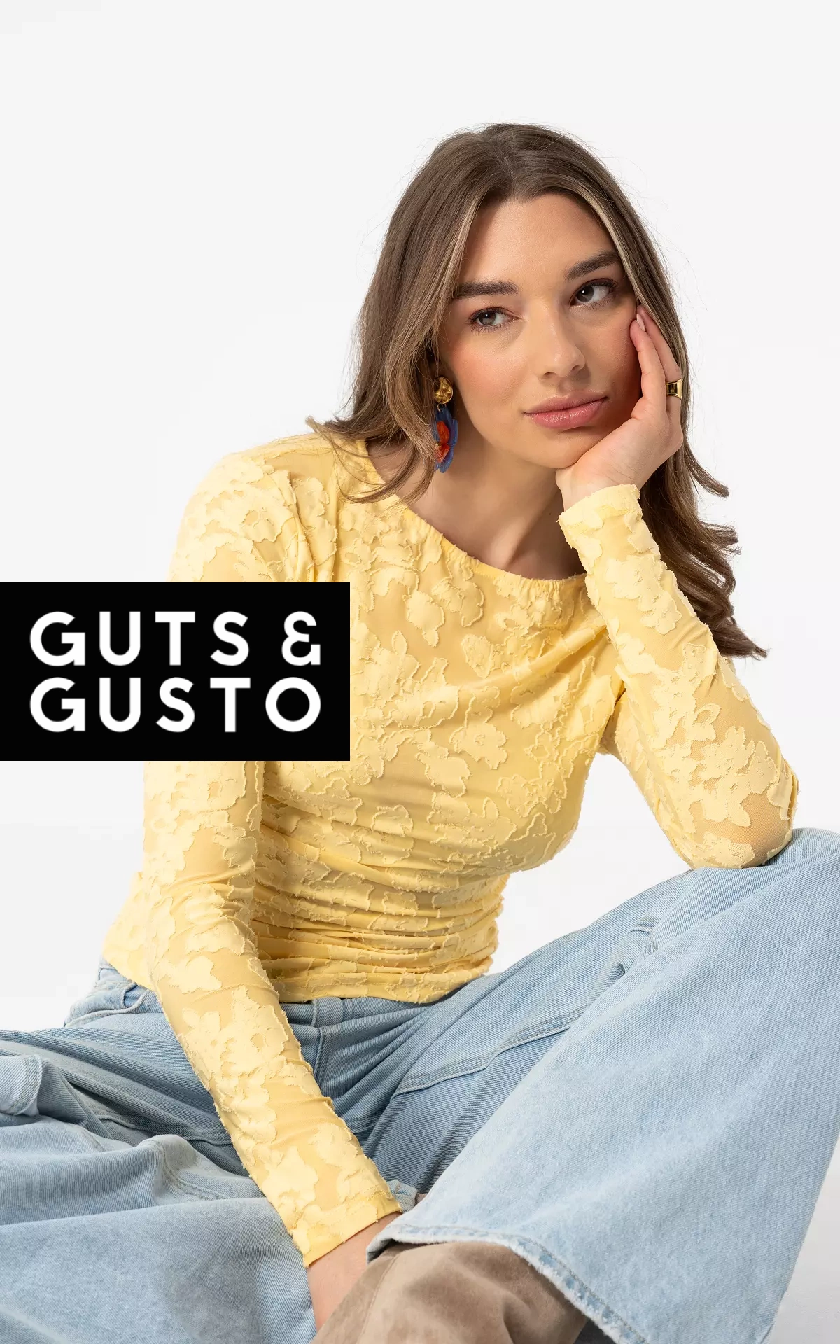 See-through top - Yellow | Guts & Gusto | GUTSGUSTO.COM