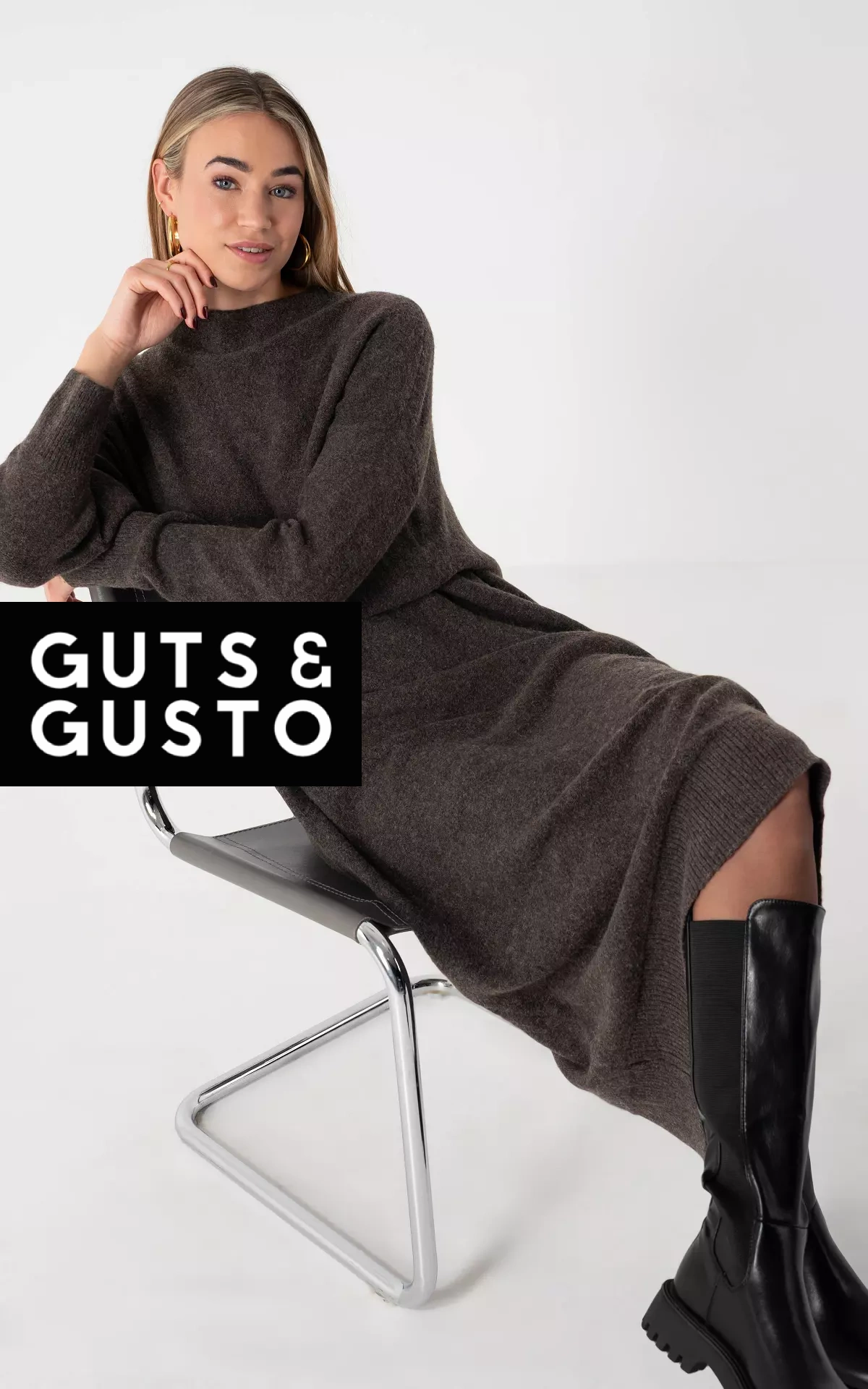 Maxi dress - Brown | Guts & Gusto | GUTSGUSTO.COM