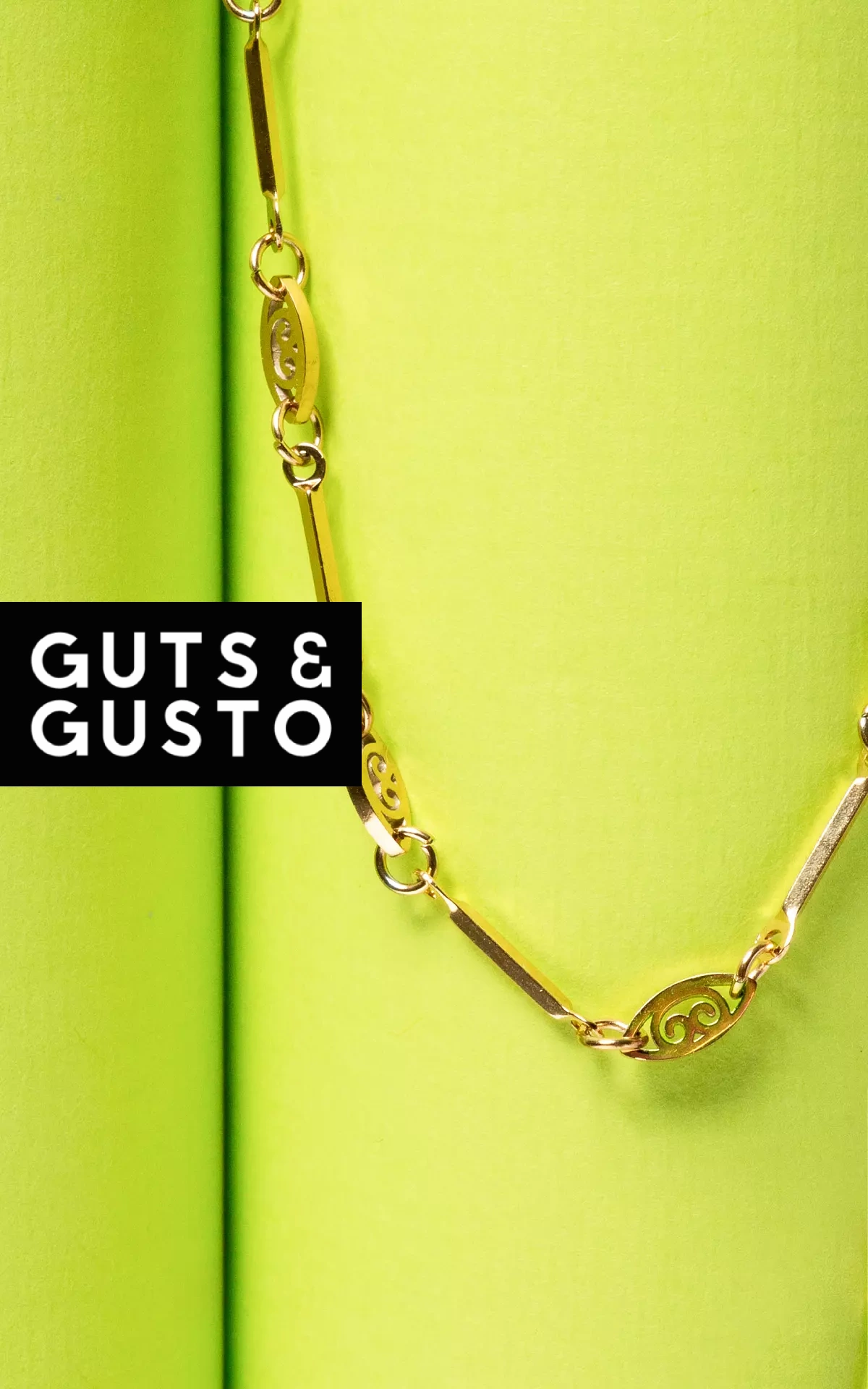 Stainless steel adjustable bracelet - Gold | Guts & Gusto