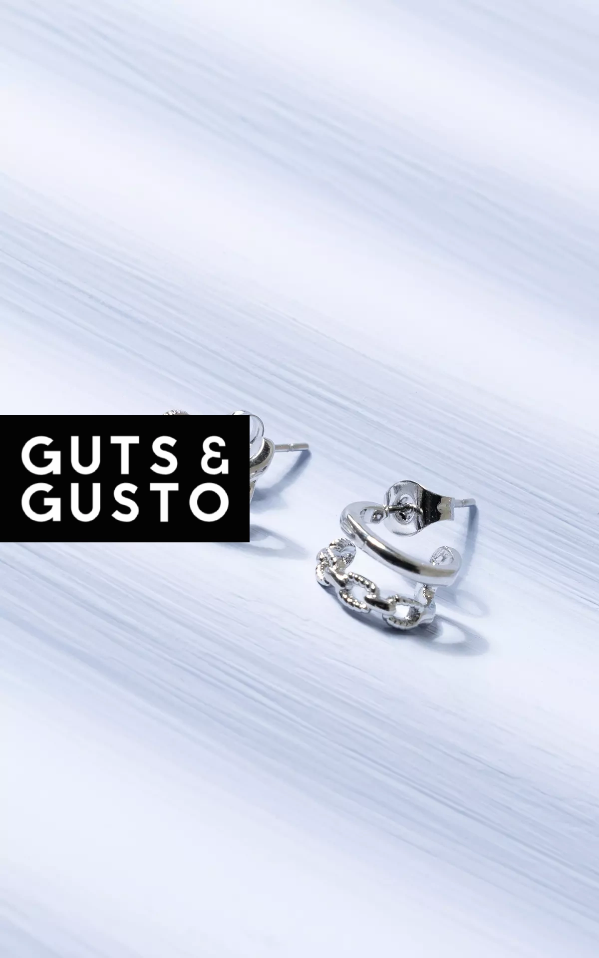 Earrings made of stainless steel - Silver | Guts & Gusto