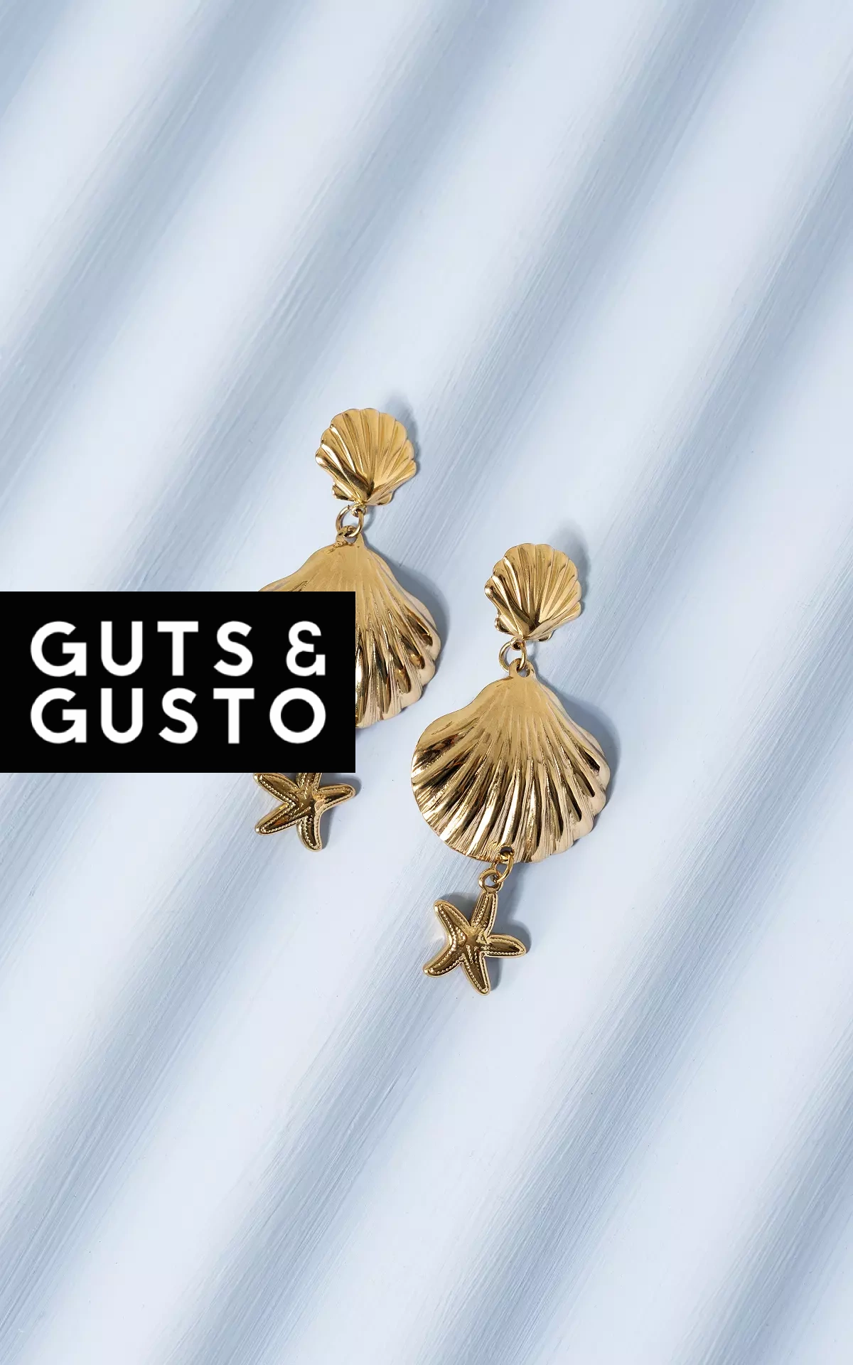 Earrings made of stainless steel - Gold | Guts & Gusto