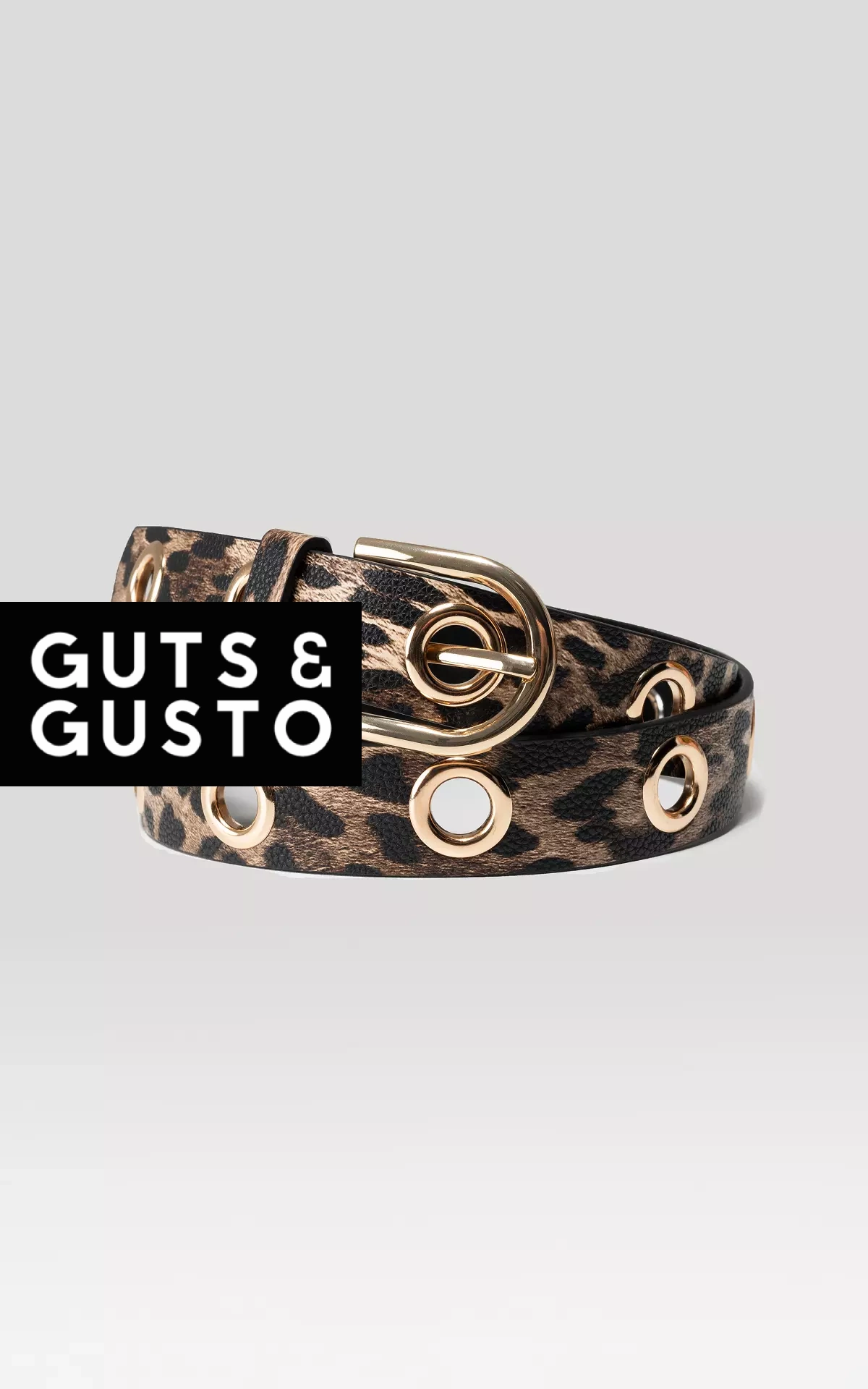 Leren riem - Leopard | Guts & Gusto | GUTSGUSTO.COM