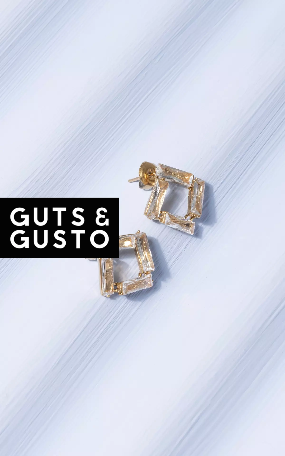 Stainless steel earrings - Gold | Guts & Gusto